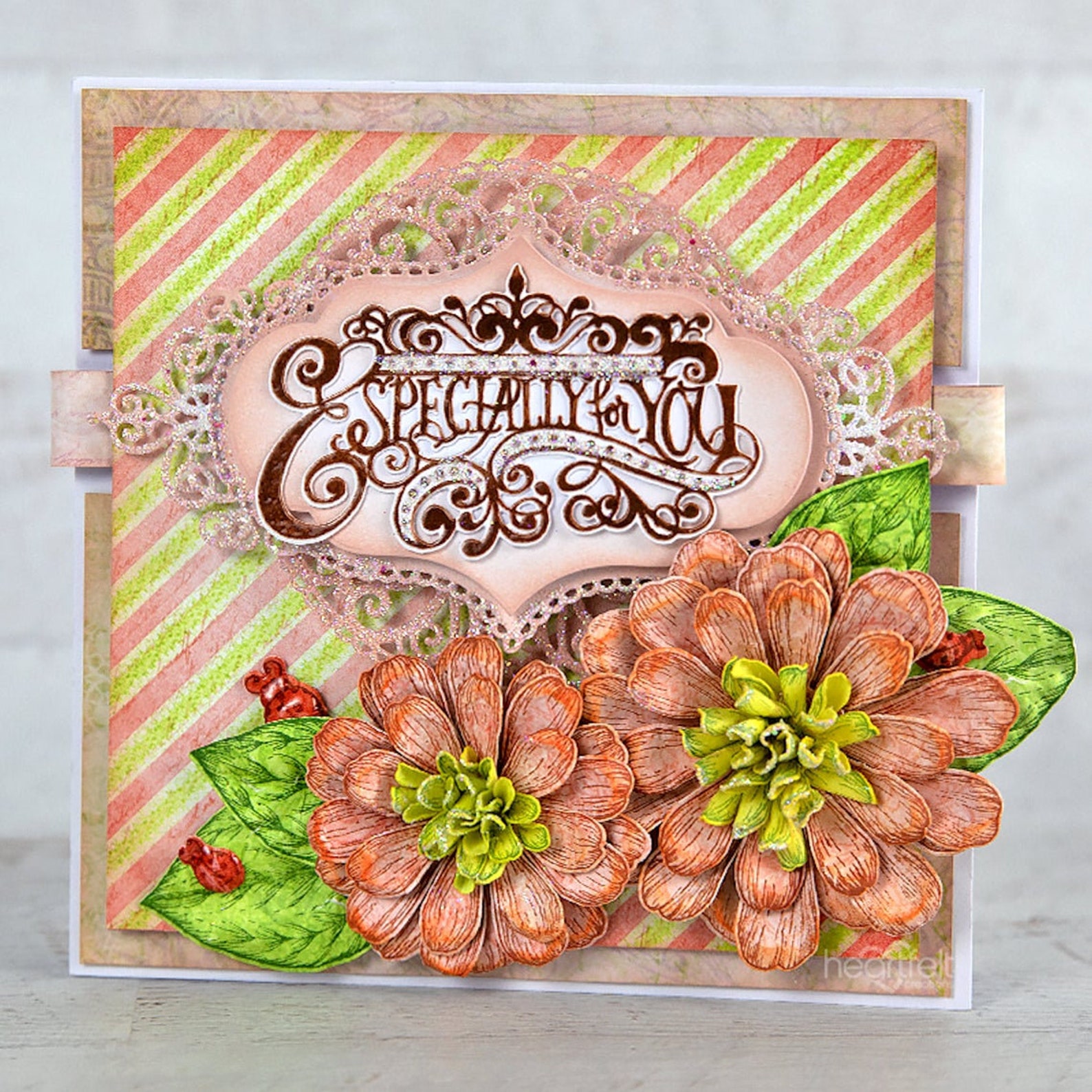 Heartfelt Creations Ornate Just for You Die and Stamp Bundle | Etsy