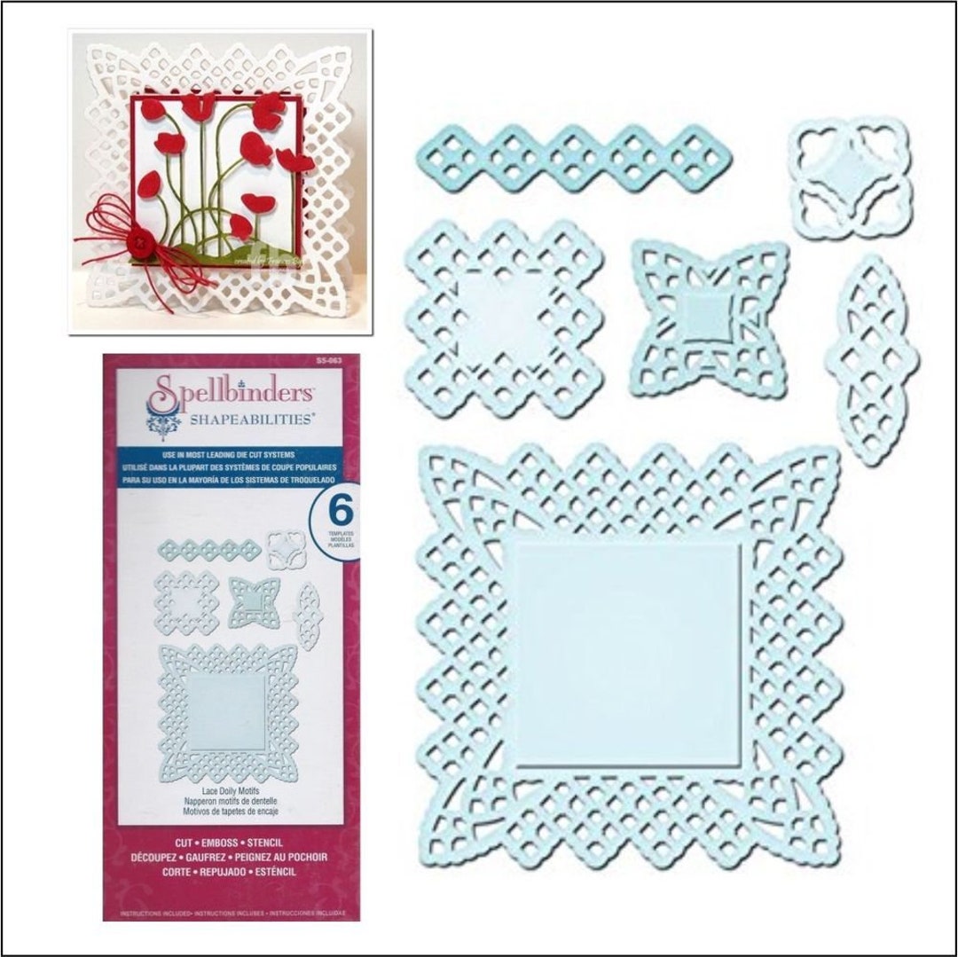 Spellbinders Shapeabilities Lace Doily Motifs Dies S5-063 - Etsy