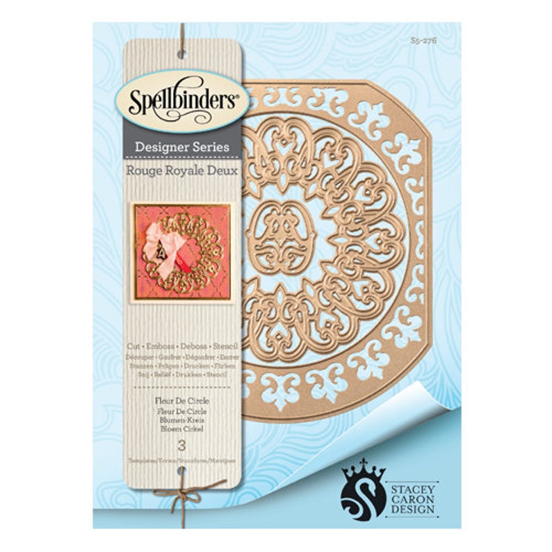Spellbinders Nestabilities Fleur De Circle Etched Dies From - Etsy