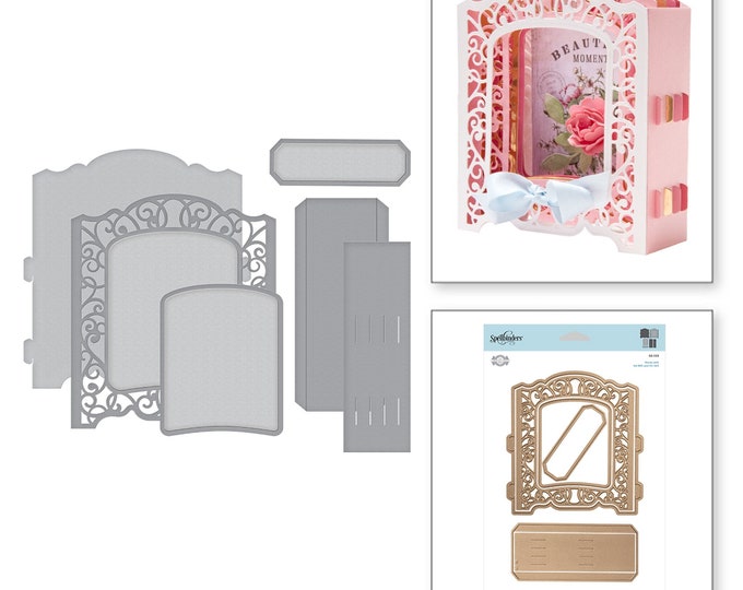 Spellbinders Shapeabilities Grand Cabinet 3D Card Etched Dies - Etsy