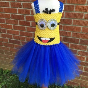 Minion Tutu Dress Costume for Babies and Toddlers - Minion Costume ...