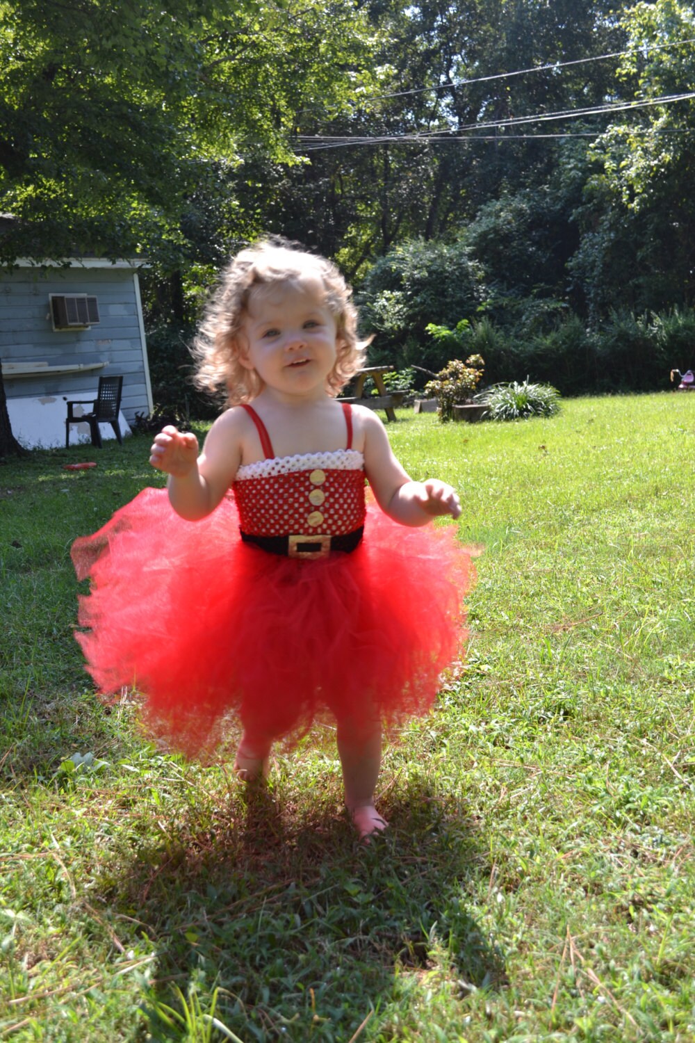 Christmas Tutu Dress - Full Red Tutu - Christmas Photos - First ...