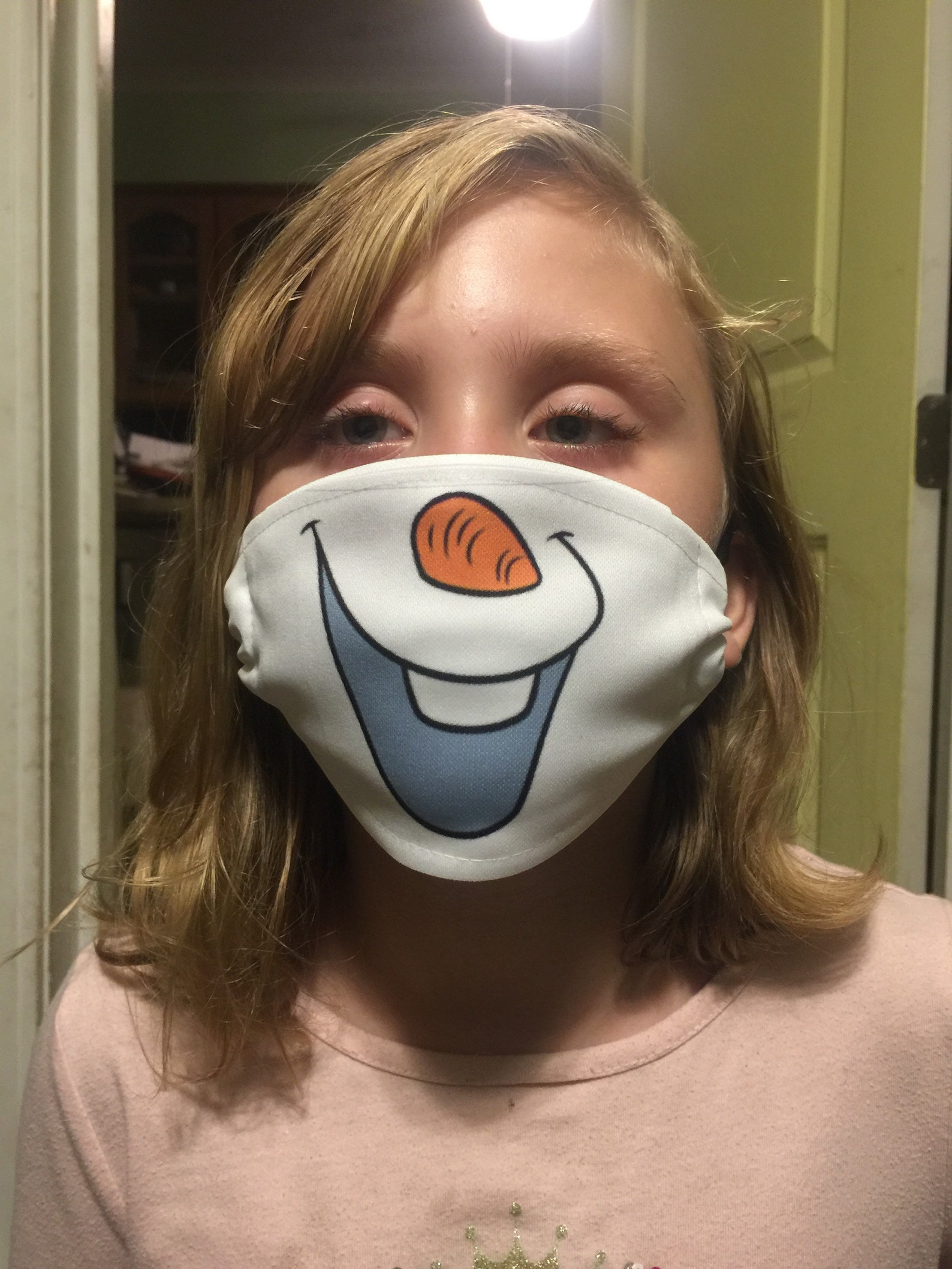 Mask Adult Kid Mask Olaf Mask Olaf Face Covering Frozen - Etsy