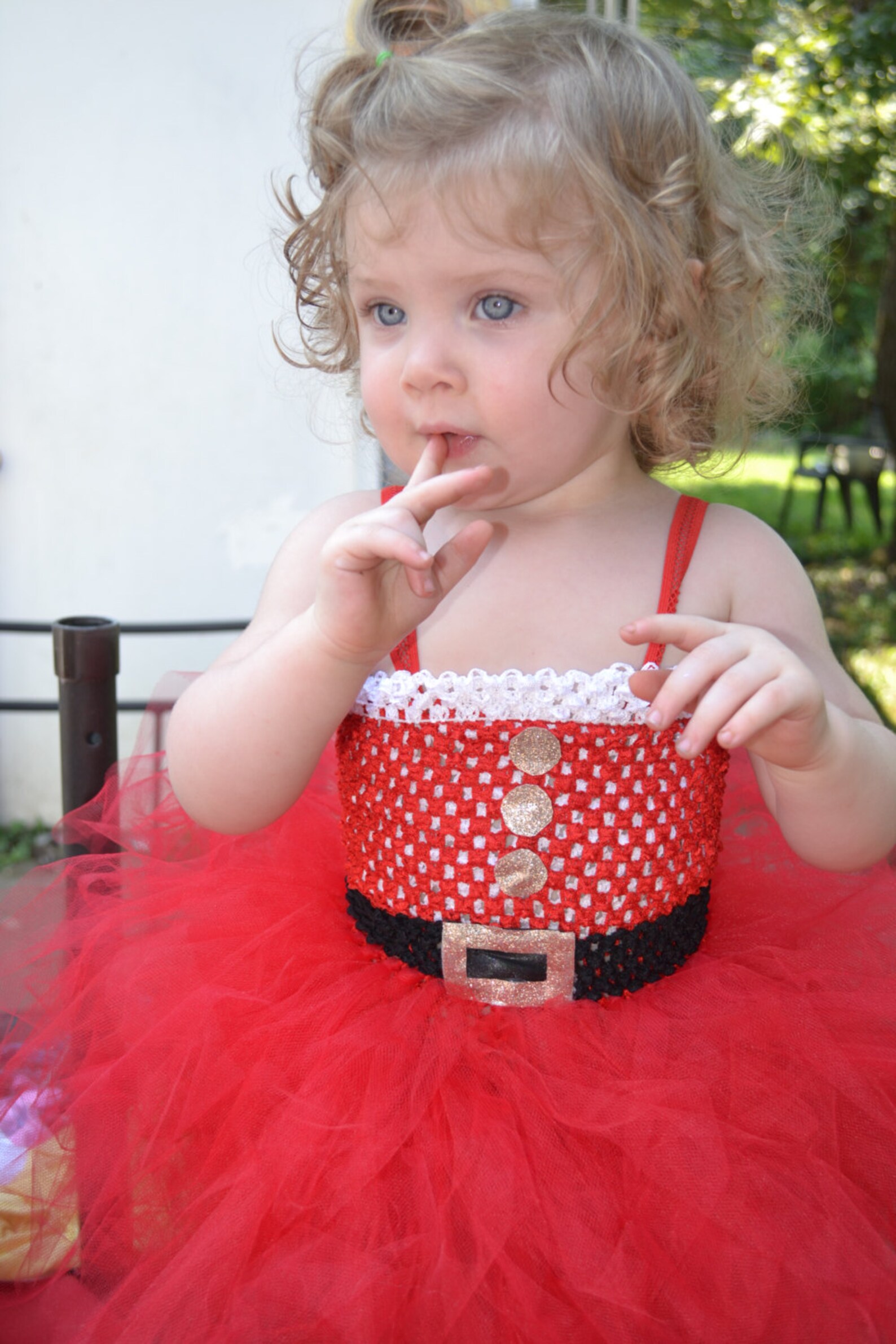 Christmas Tutu Dress - Full Red Tutu - Christmas Photos - First ...