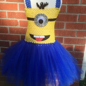 Minion Tutu Dress Costume for Babies and Toddlers - Minion Costume ...