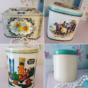 Vintage Sweet Tin, Needler's Glacé Fruit Drops Tin, Vintage Floral ...