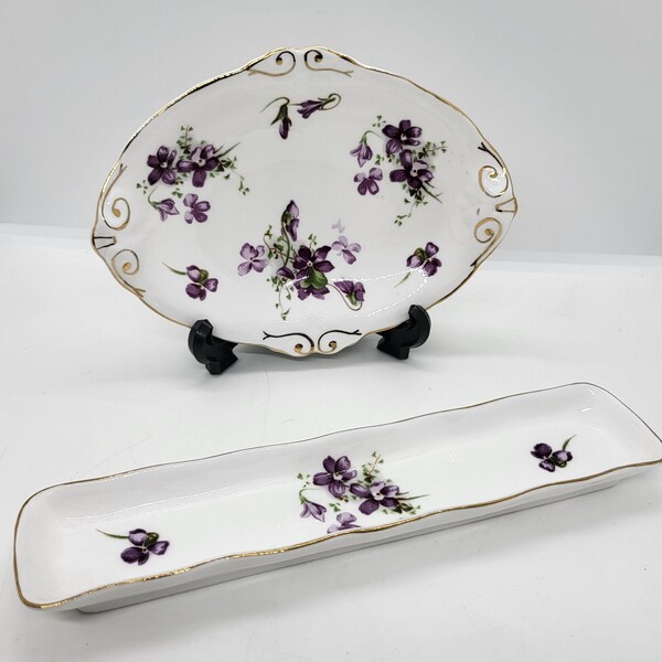 Vintage Violet Dish - Etsy