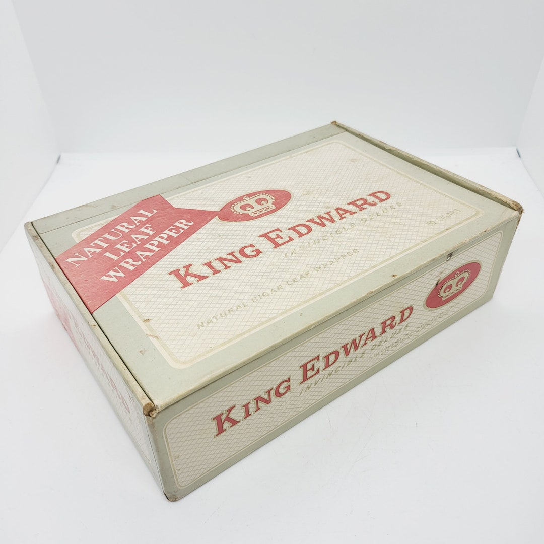 King Edward Invincible Deluxe Cigar Box, Vintage Display Tobacciana ...