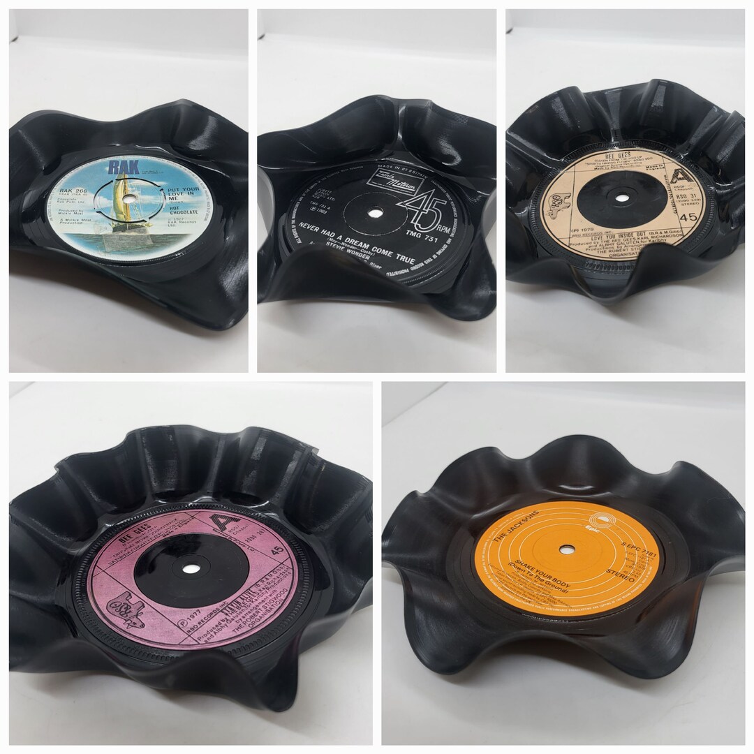 Vintage Original Vinyl Record Single Repurposed Bowl, Beegees, the ...