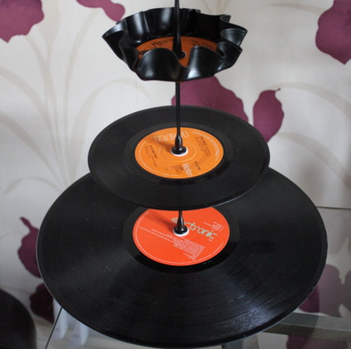 Vinyl Record Cupcake Stand 3 Tier Cake Stand Retro Party - Etsy UK
