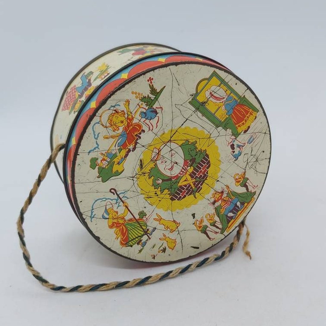 Humpty Dumpty Tin, A S Wilkin Red Boy Toffees Tin Made in England ...