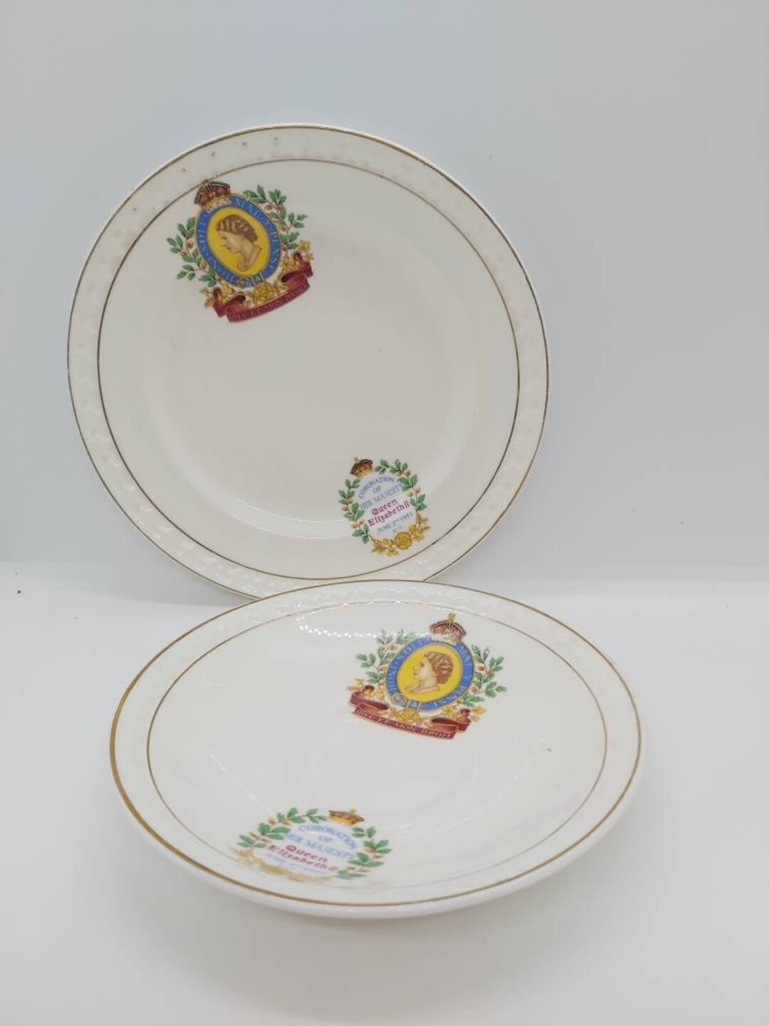 Queen Elizabeth Coronation China, Choose Saucer or Side Plate ...