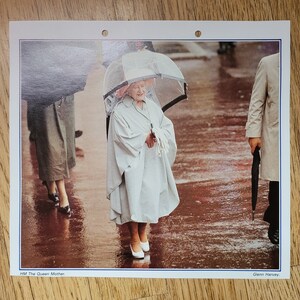 Queen Mother Print, Queen Elizabeth, Princess Margaret Colour Portrait ...