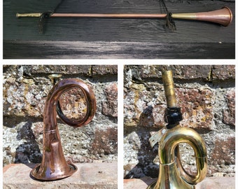Brass Horn, French Horn, Hunting Horn, Brass Instruments, Antique Bugle ...