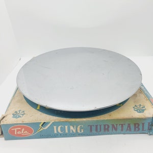 Tala Cake Icing Turntable, Rotating/spinning Chromium Plated Plate ...