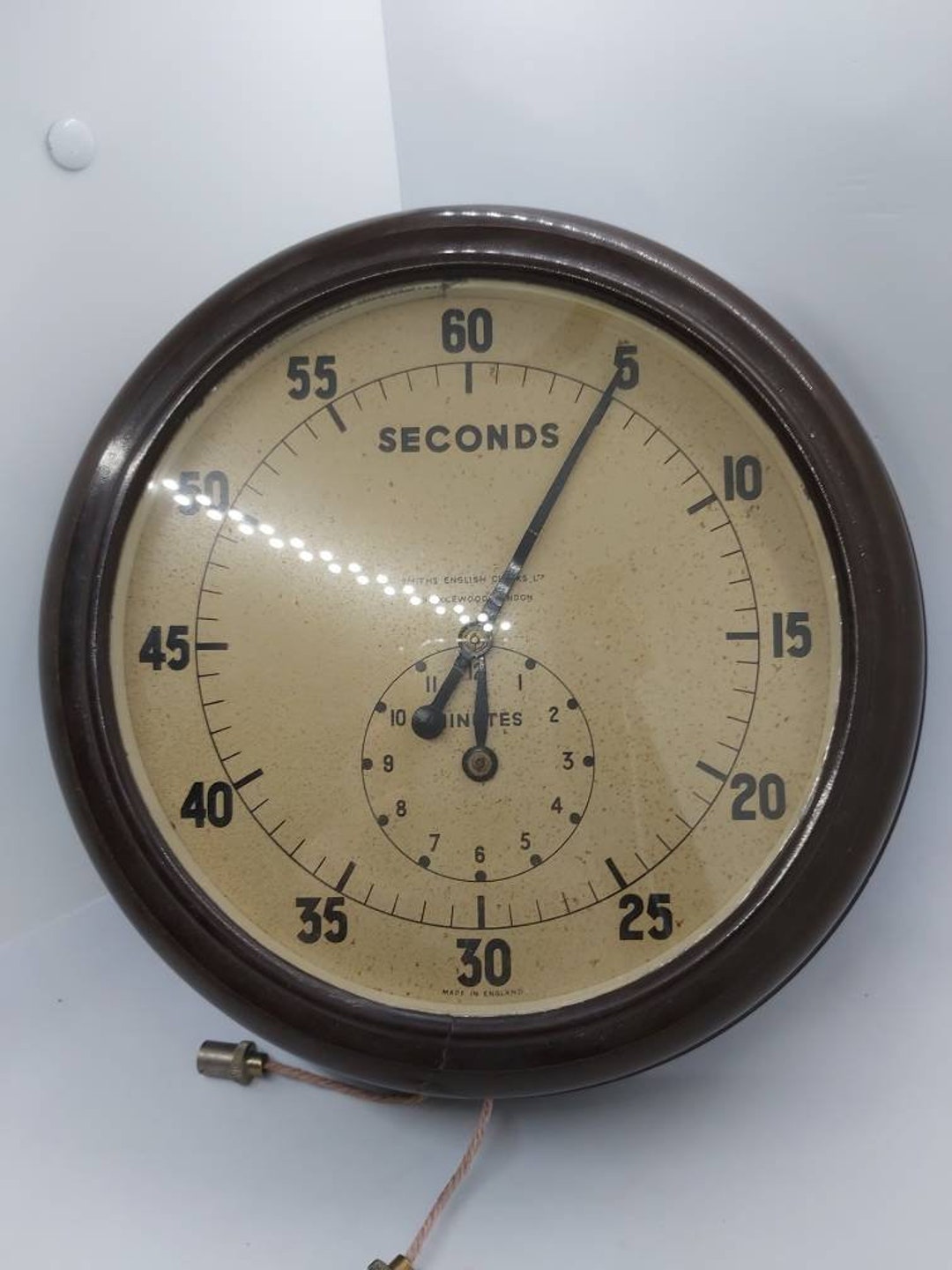Vintage Smiths Bakelite Wall Clock: RAF War Department Timer - Etsy ...
