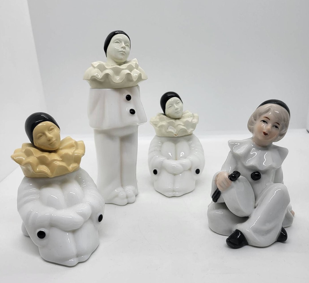 Vintage Avon Pierrot Milk Glass Perfume Bottle: Moonwind, Odyssey ...