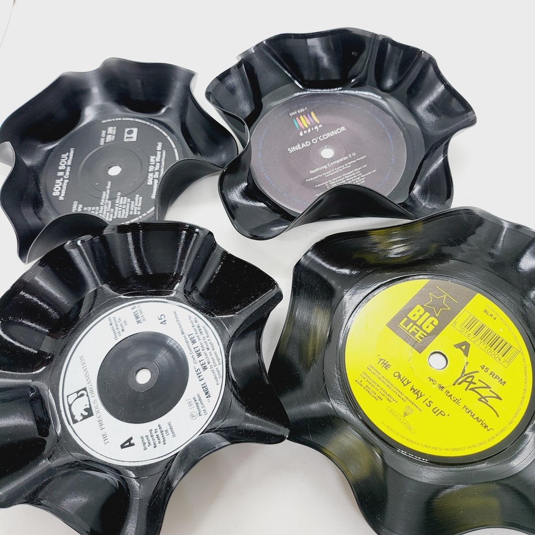 Repurposed Vinyl Record Bowl: 90s Music Decor - Etsy