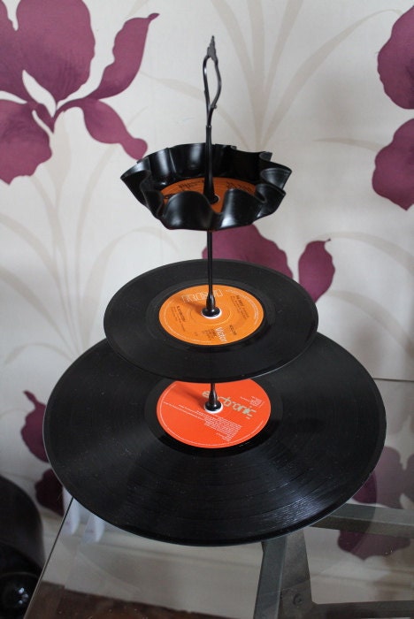 Vinyl Record Cupcake Stand 3 Tier Cake Stand Retro Party - Etsy UK