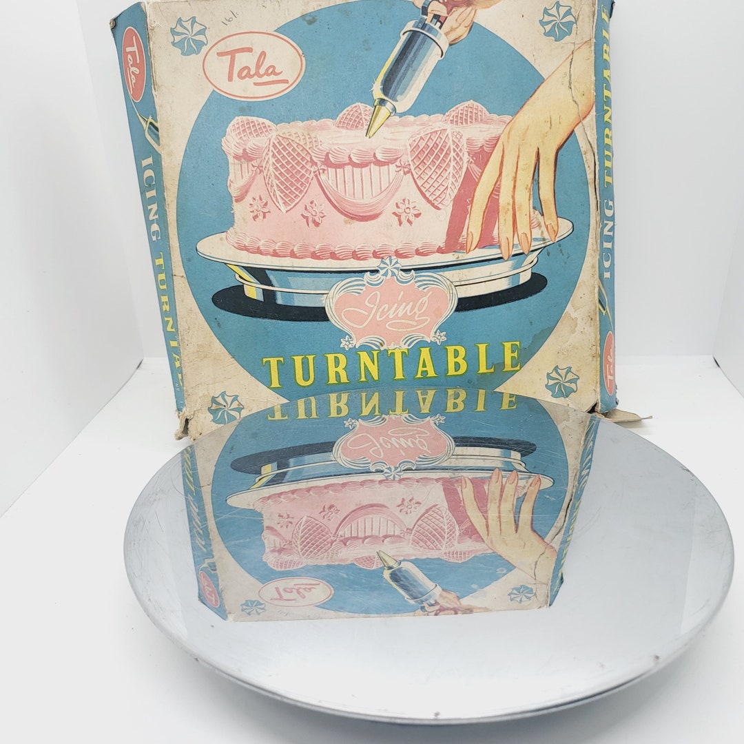 Tala Cake Icing Turntable, Rotating/spinning Chromium Plated Plate ...