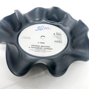 1980's up Cycled Record Bowl, Wham, Madonna, Human League, Culture Club ...