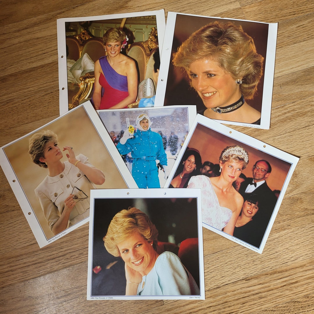 Vintage Princess Diana Print: Princess of Wales Collectible Portrait - Etsy