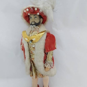 Henry VIII Costume Doll Vintage English Tudor Traditional - Etsy UK
