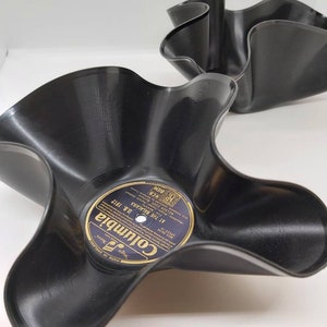 Vinyl Bowl, Repurposed Record Dish, Catch All, Key Tray, up Cycled Old ...