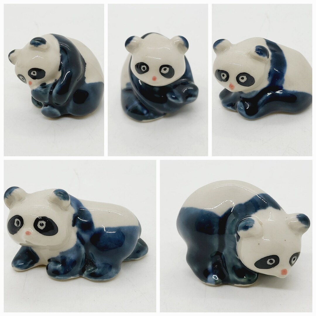Panda Figurine, Ornament, Cute Panda Bear Knick Knack, Display ...