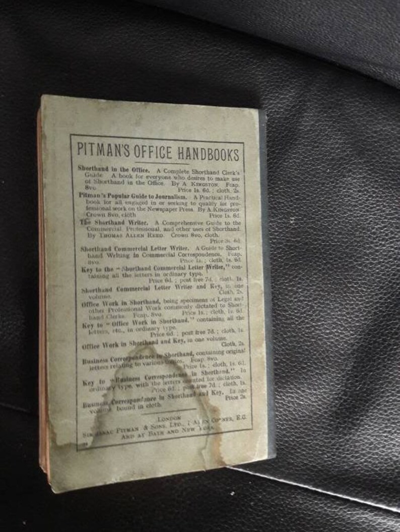 Key to Pitman's Shorthand Instructor book Pitman's | Etsy
