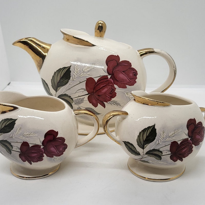 Floral Design Teapot - Etsy