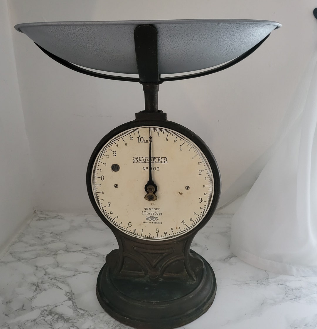 Antique Salter Weighing Scales, Large Cast Iron Vintage Kitchen ...