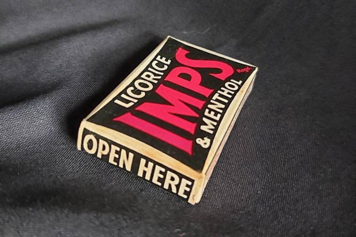 Rare Imps Licorice & Menthol pellets box and contents vintage | Etsy