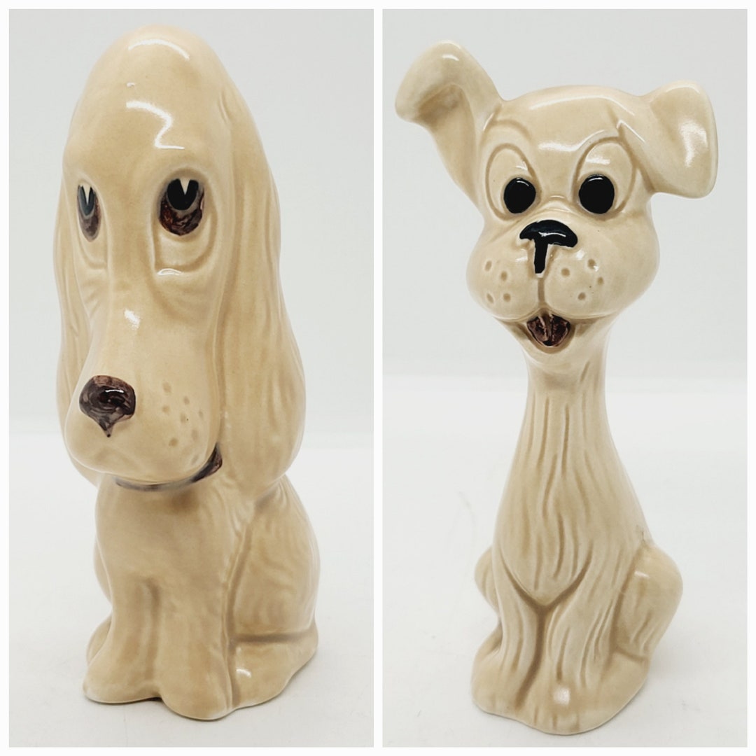Sylvac Dog Figurine: Mid-century Bloodhound or Happy Puppy Ornament - Etsy