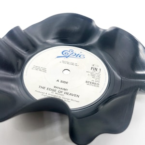 1980's up Cycled Record Bowl, Wham, Madonna, Human League, Culture Club ...