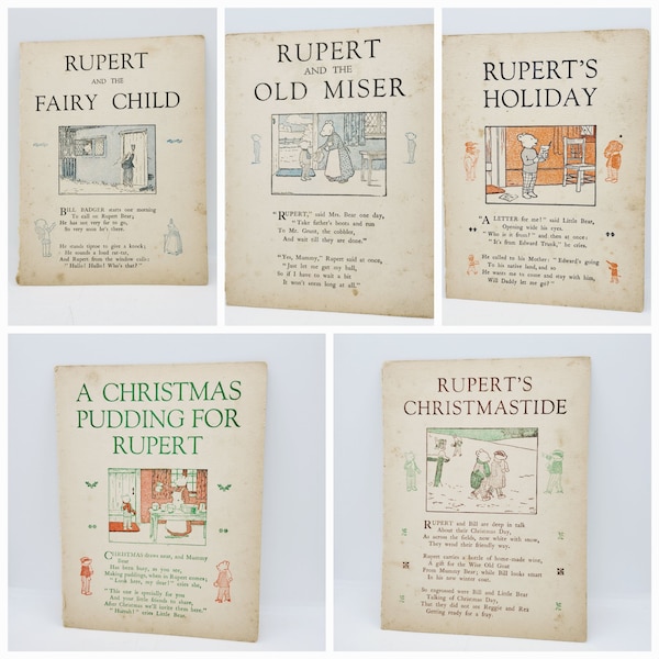Rupert Bear - Etsy
