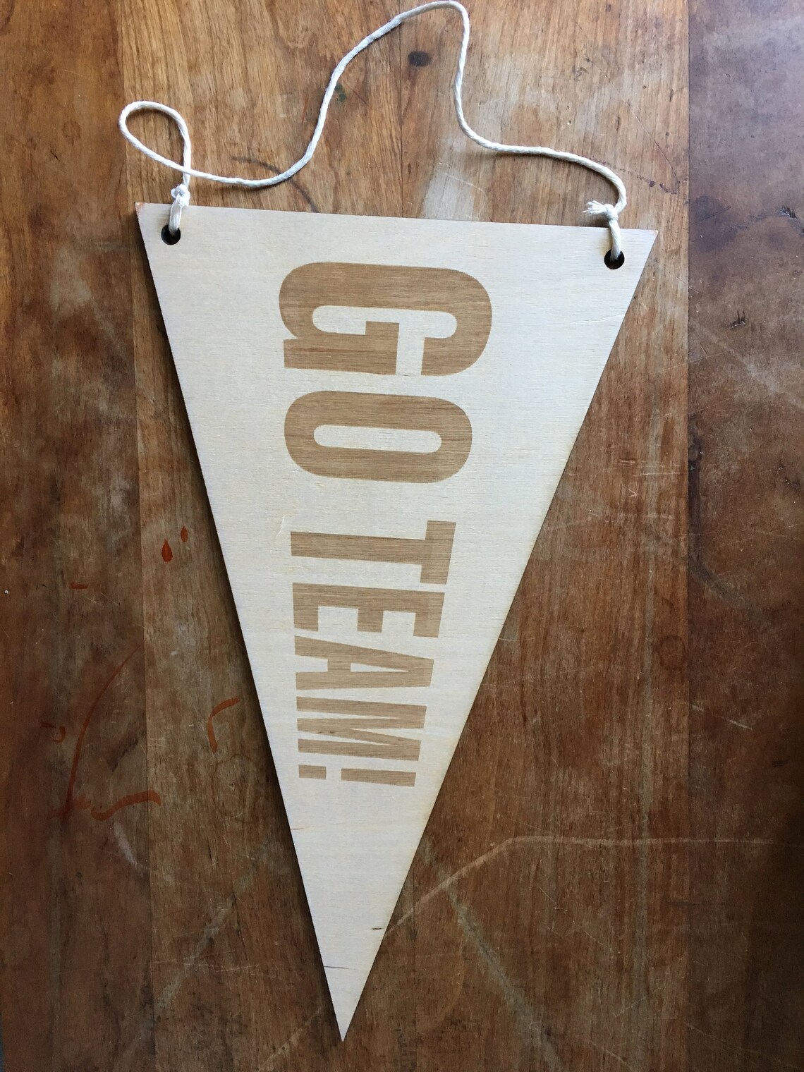 Wood Sign Go Team Pennant Nursery Decor Pennant Banner - Etsy