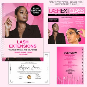Downloadable Lash Manual, Printable Lash Extension Guide, Ready to ...