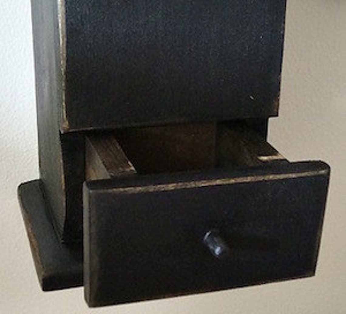 Colonial Pipe Box With Drawer COLOR CHOICE | Etsy