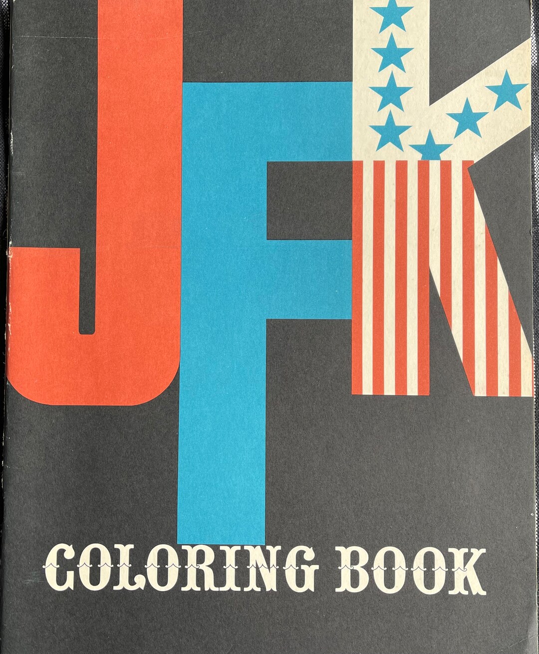 JFK Coloring Book 1962 Kanrom USA Pristine Condition Collector Item Not ...
