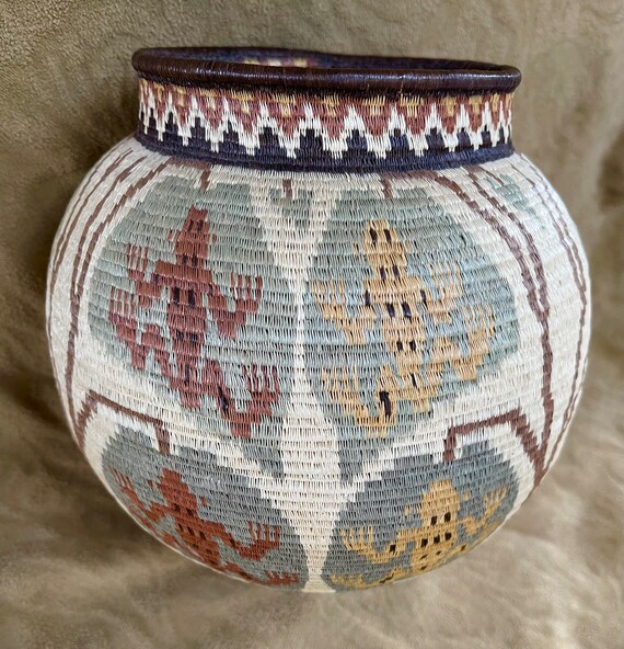 Spectacular Vintage Darian Rain Forest Basket Indigenous Plant - Etsy