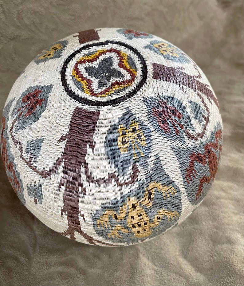 Spectacular Vintage Darian Rain Forest Basket Indigenous Plant Fibers ...