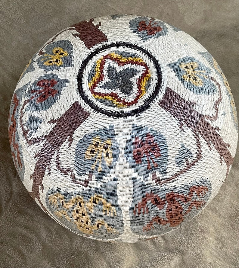 Spectacular Vintage Darian Rain Forest Basket Indigenous Plant Fibers ...