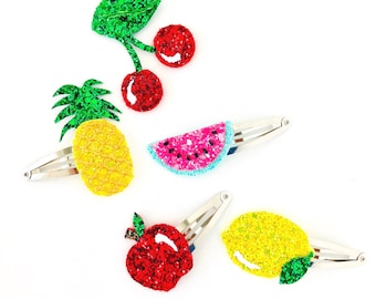 Fruit hair clips | Etsy