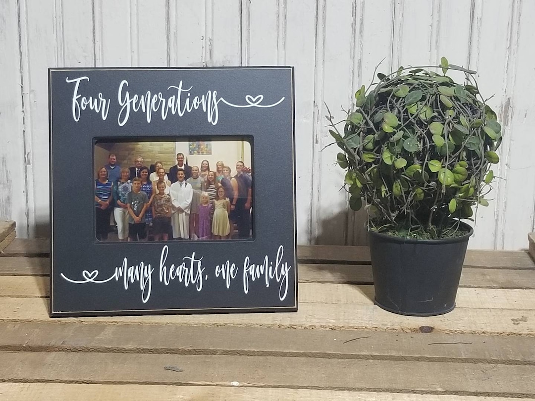 Four Generations Photo Framegift for Great Grandparents, Family Picture ...