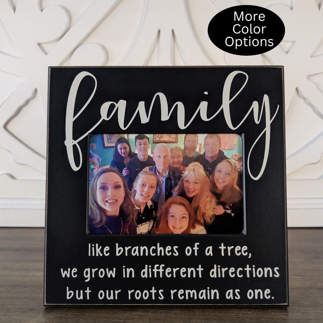 Blended Family Photo Display Wooden Holder Picture Gift for Home Room ...