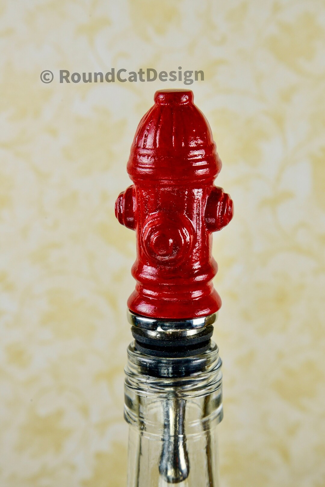 Red Fire Hydrant Bottle Stopper. - Etsy
