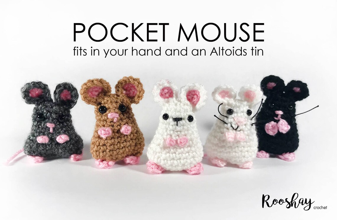 POCKET MOUSE Crochet Pattern - Etsy