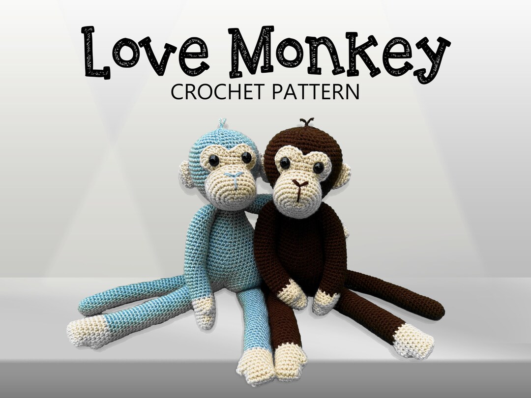 LOVE MONKEY | Crochet Pattern | Instant Download PDF - Etsy