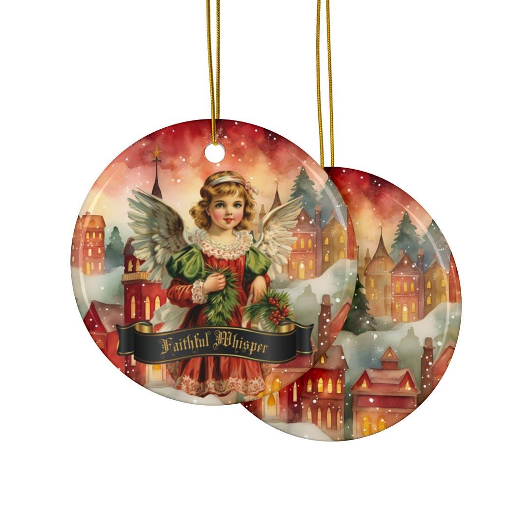Faithful Whisper Angel Christmas Ornament A Vintage Angel for Peaceful ...